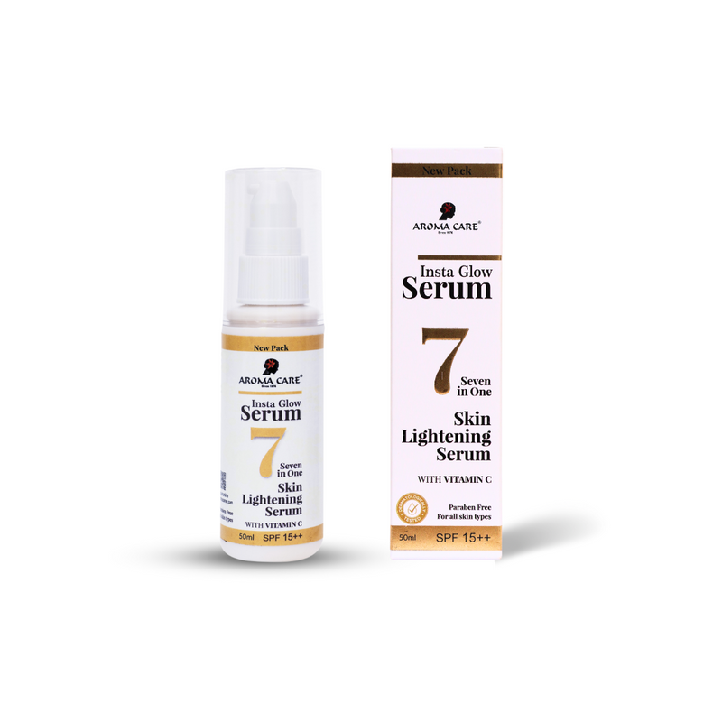 7 in 1 Insta Glow Face Serum Skin Lightening – Aroma Care