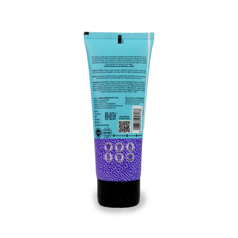 De-Tan Face Scrub for Instant Tan Removal & Even-Toned Glowing Skin 10 ...